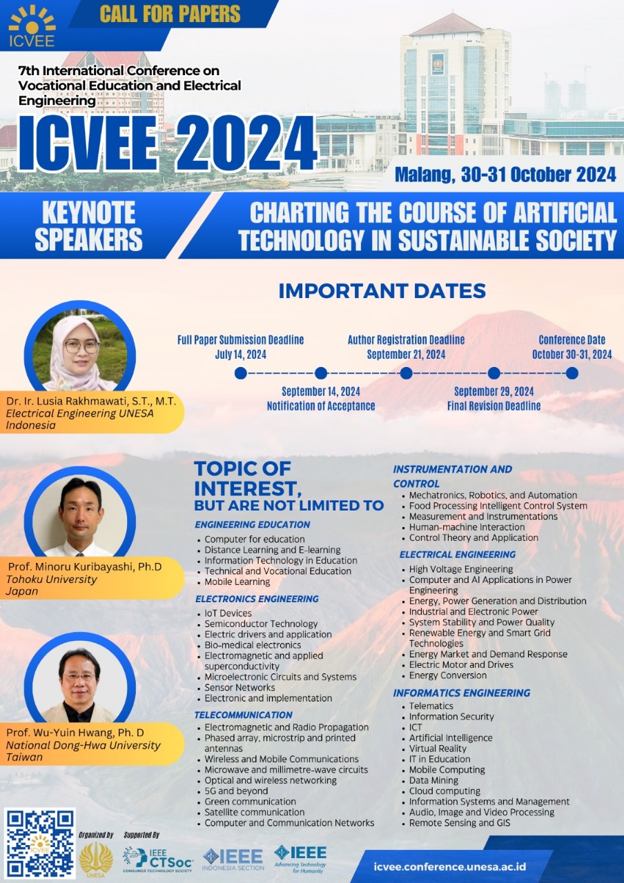 Coming Soon | 2024 SEVENTH INTERNATIONAL CONFERENCE ON VOCATIONAL ...
